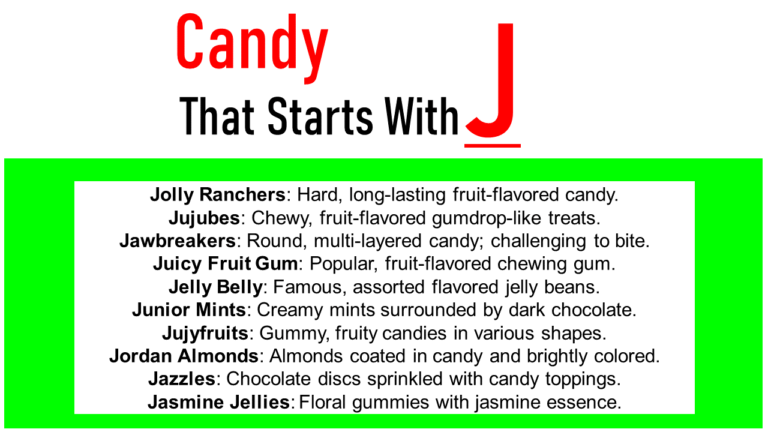 20+ Candy That Starts With J - EngDic
