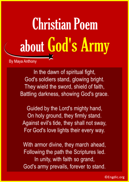10 Best Christian Poems about God's Army - EngDic