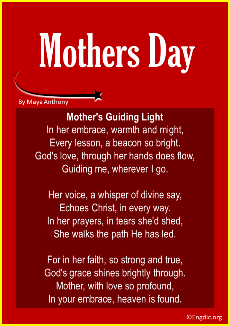 20 Christian Mothers Day Poems (Short, Loving, Inspirational) - EngDic