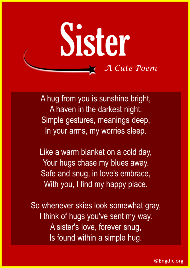 10 Funny, Cute, & Love Poems About Sisters - EngDic