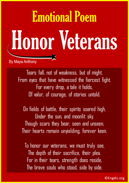 10 Poem on Soldiers Sacrifice | Poem to Honor Veterans - EngDic