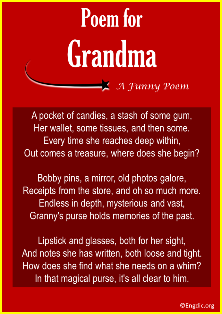 11 Funny & Short Poems About Grandmother - EngDic