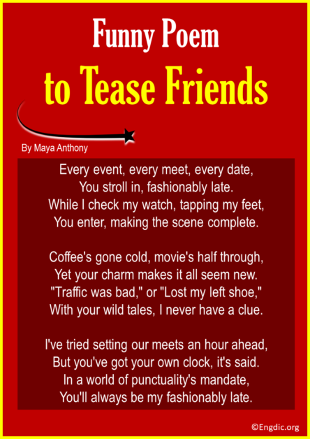 16 Funny & Cheesy Poems For Friend & Friendship - EngDic