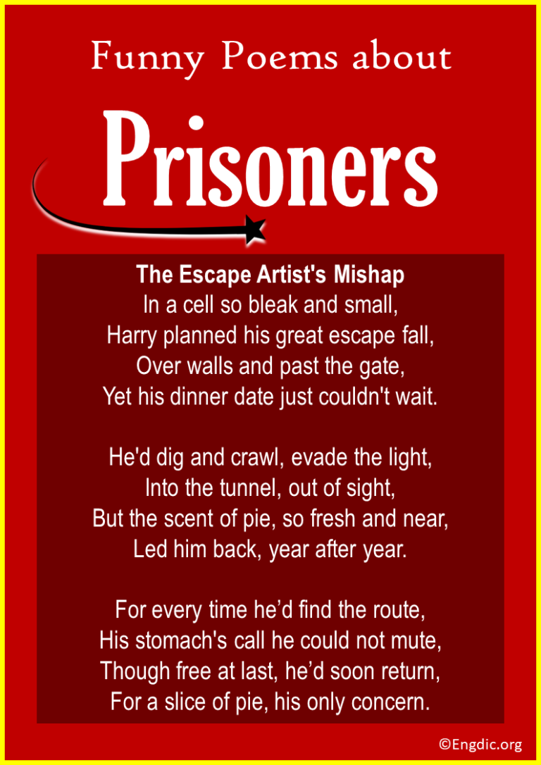10 Most Funny Poems about Prisoners - EngDic