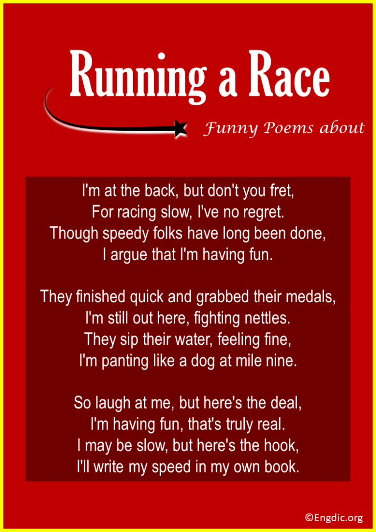 10 Funny & Inspirational Poems about Running a Race - EngDic
