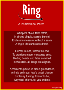 10 Short Inspirational Poems About Ring - EngDic