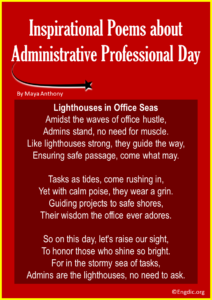 Funny & Inspirational Poems about Administrative Professional Day - EngDic