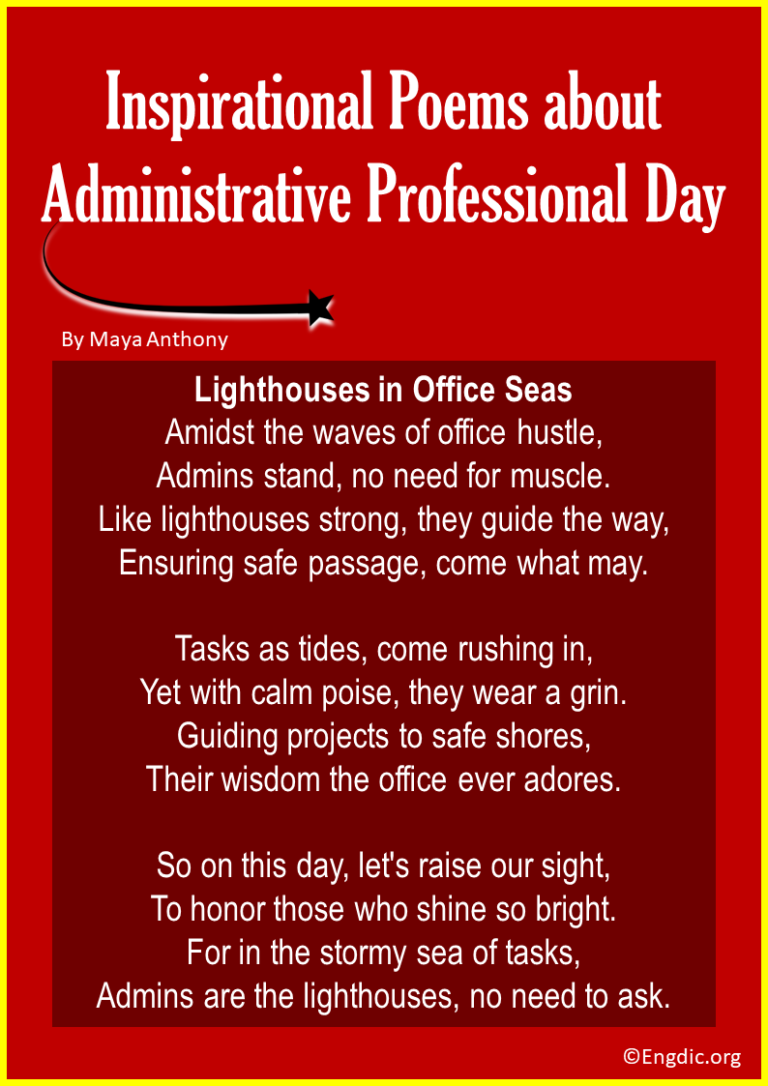 Funny & Inspirational Poems about Administrative Professional Day - EngDic