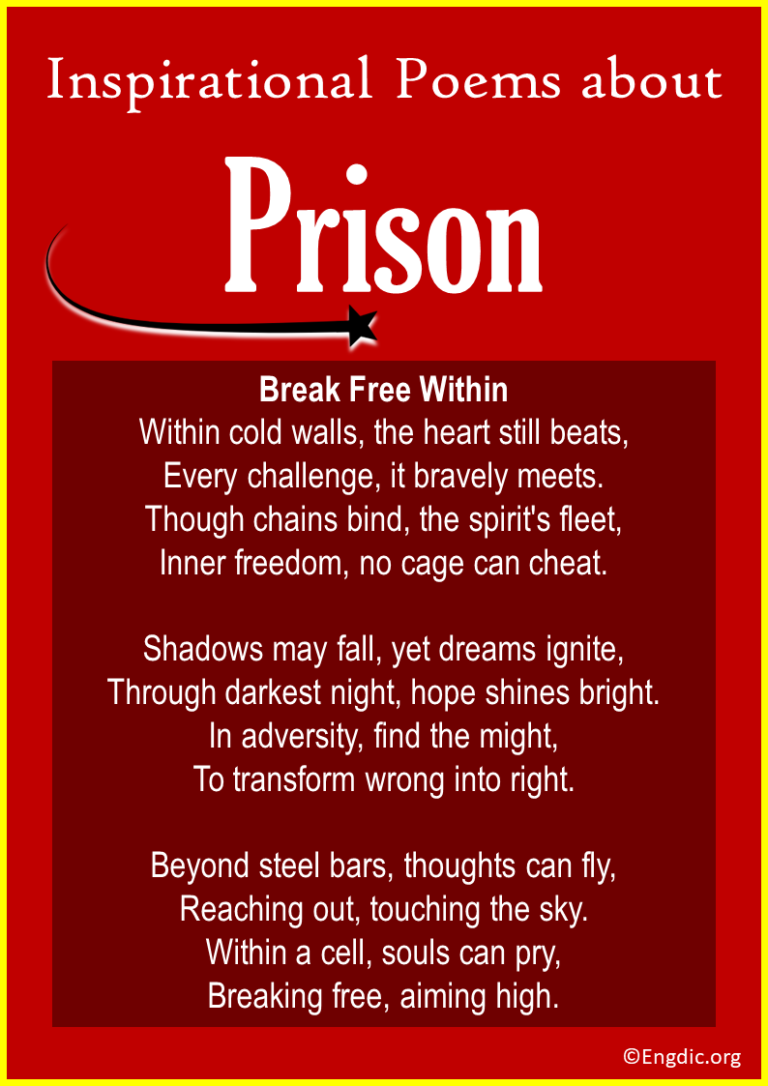 15 Best Short Poems about Prison - EngDic