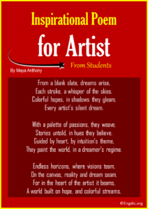 10 Best Inspirational Poems for Artists - EngDic