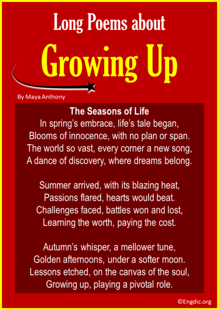 28 Best Poems about Growing Up As a Person - EngDic