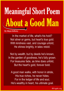15 Meaningful Short Poems About Being A Man With Integrity - EngDic