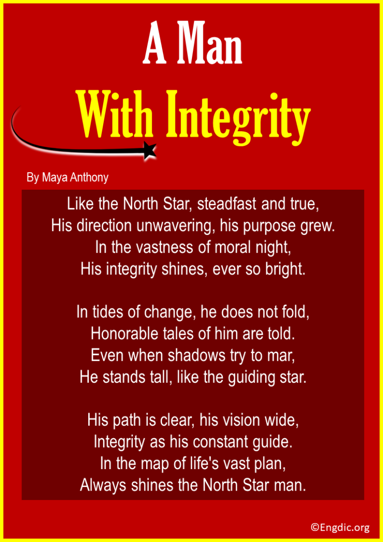 15 Meaningful Short Poems About Being A Man With Integrity - EngDic
