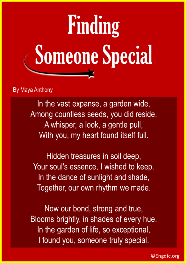 14 Poems About Someone Special In Your Life - EngDic