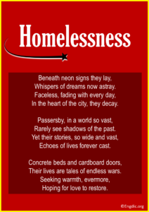 11 Of The Best Poems About Homelessness - EngDic
