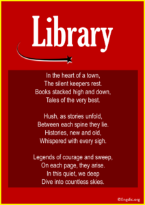 10 Short Poems About Library - EngDic