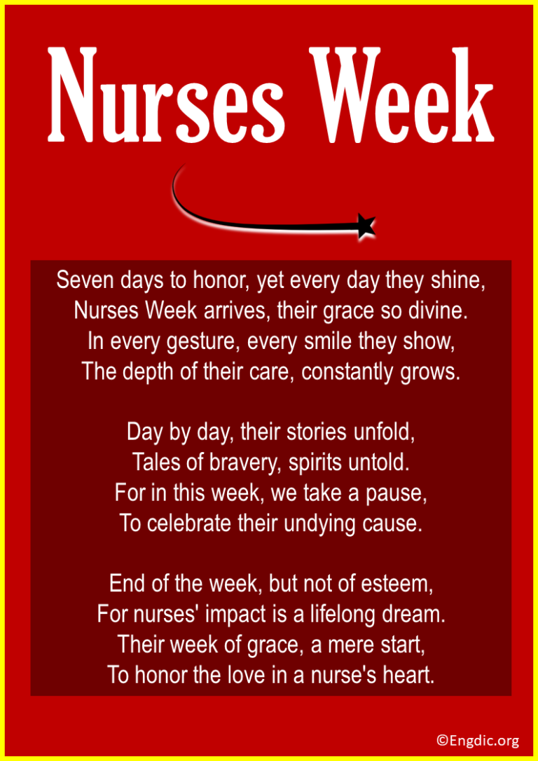 10 Poems About Nurses Day & Week - EngDic