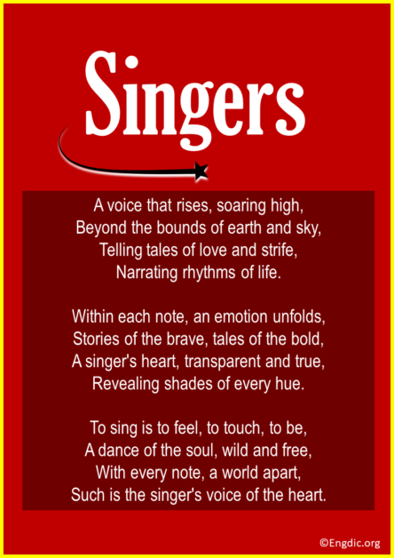 10 Short Inspirational Poems For Singers - EngDic