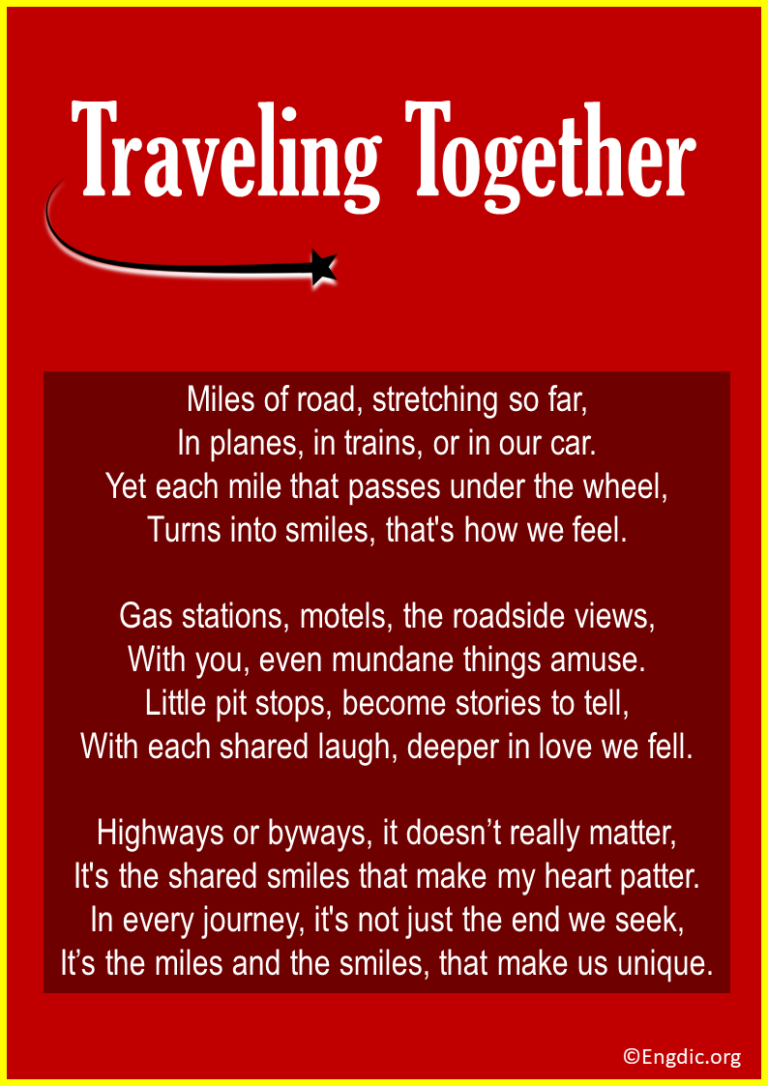 10 Best Poems About Traveling Together And Its Pleasure - EngDic