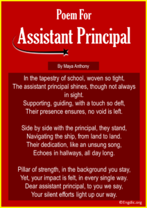 13 Short Appreciation Poems For Principals - EngDic