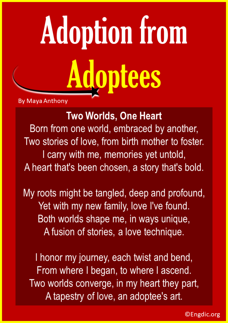 16 Best Poems about Adoption | Family Adoption Poems - EngDic