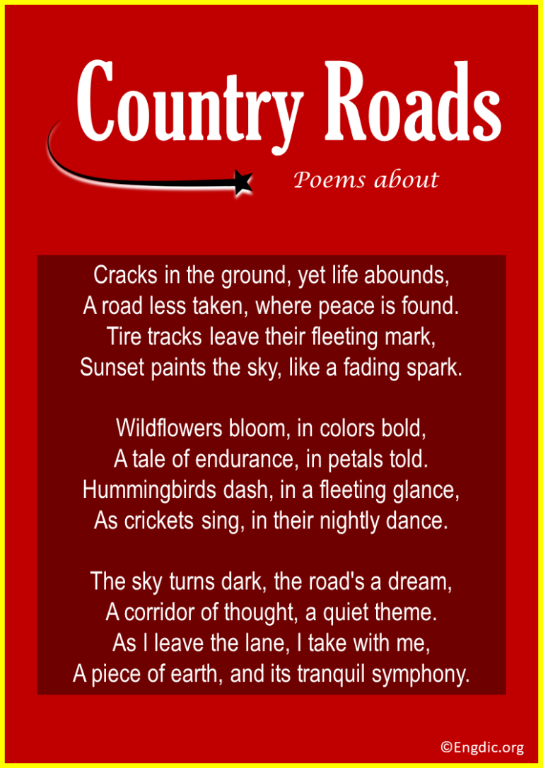 10 Poems about Country Roads - EngDic