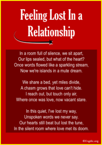 5 Poems about Feeling Lost In a Relationship - EngDic