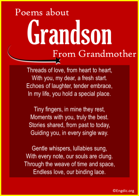 10 Short Poems about Grandson (From Grandma & Grandpa) - EngDic