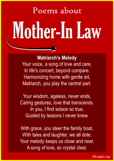 10 Best Poems about Mother-In-Law - EngDic