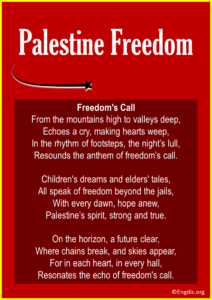 14 Short Poems about Palestine (Love, Freedom, Resistance) - EngDic