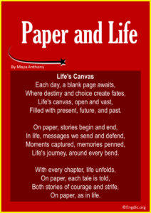 Top 10 Poems about Paper - EngDic