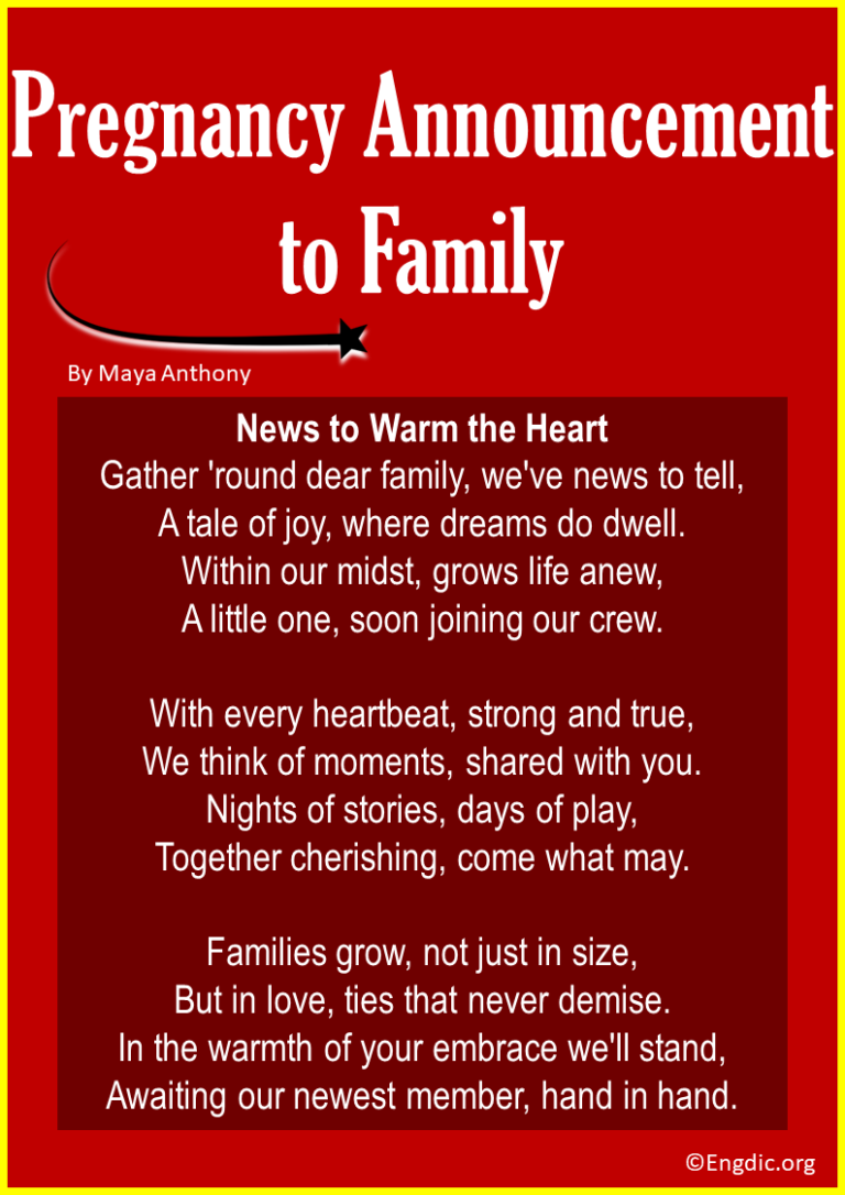 16 Poems about Pregnancy Announcement - EngDic