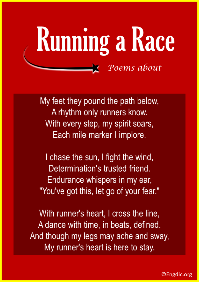 10 Funny & Inspirational Poems about Running a Race - EngDic