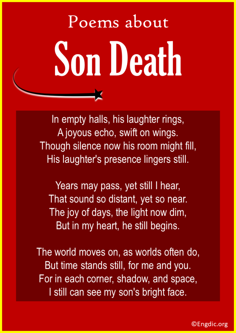 10+ Poems about the Loss Of Son (Son Deceased) - EngDic