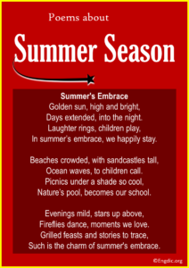 Top 10 Poems about Seasons (Summer, Winter & All Seasons) - EngDic