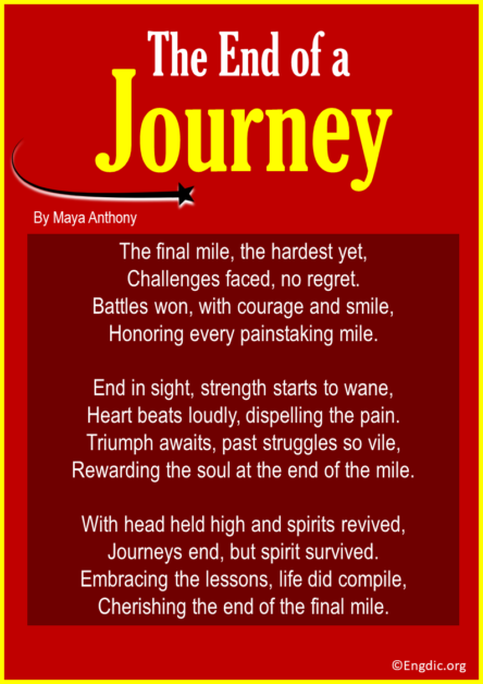 10 Best Poems about the End of a Journey - EngDic