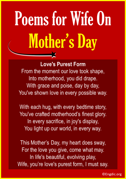 10 Best Poems for Wife On Mother’s Day - EngDic
