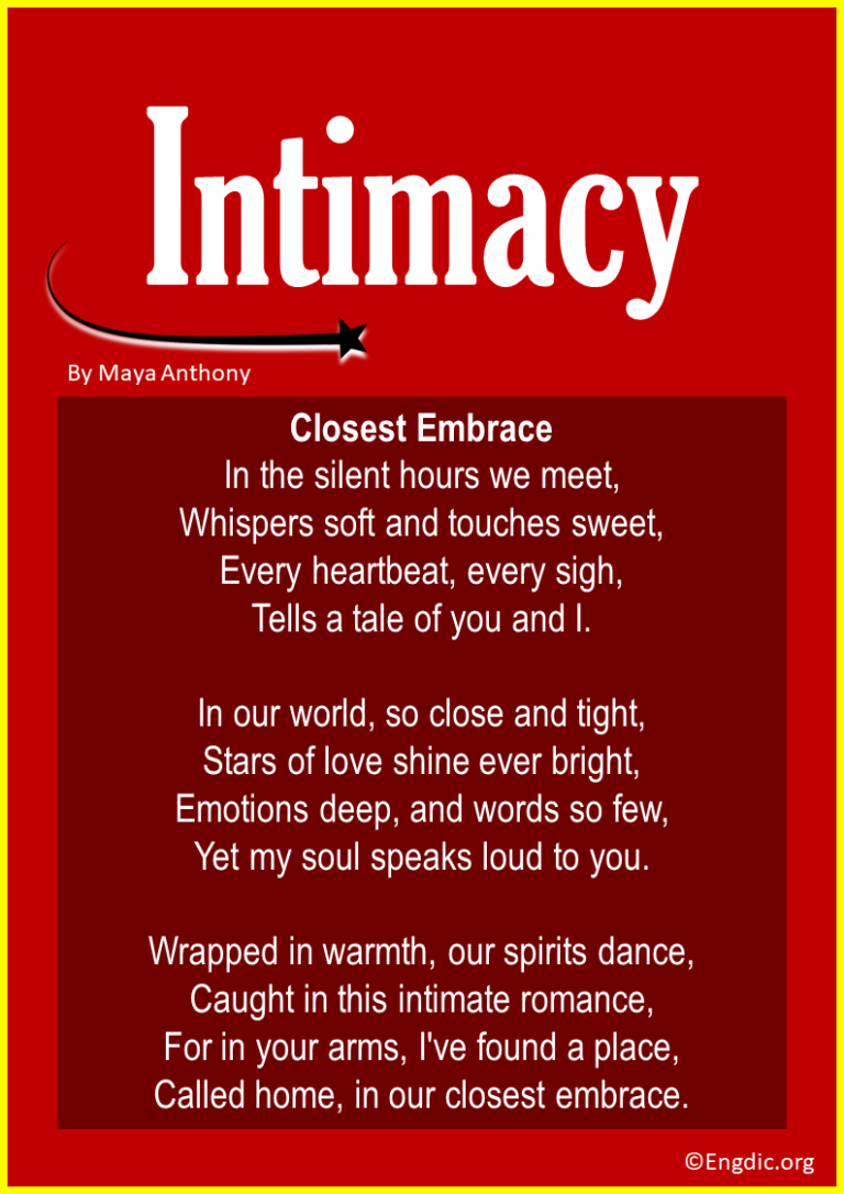 10 Best Poems about Intimacy (Romantic) - EngDic