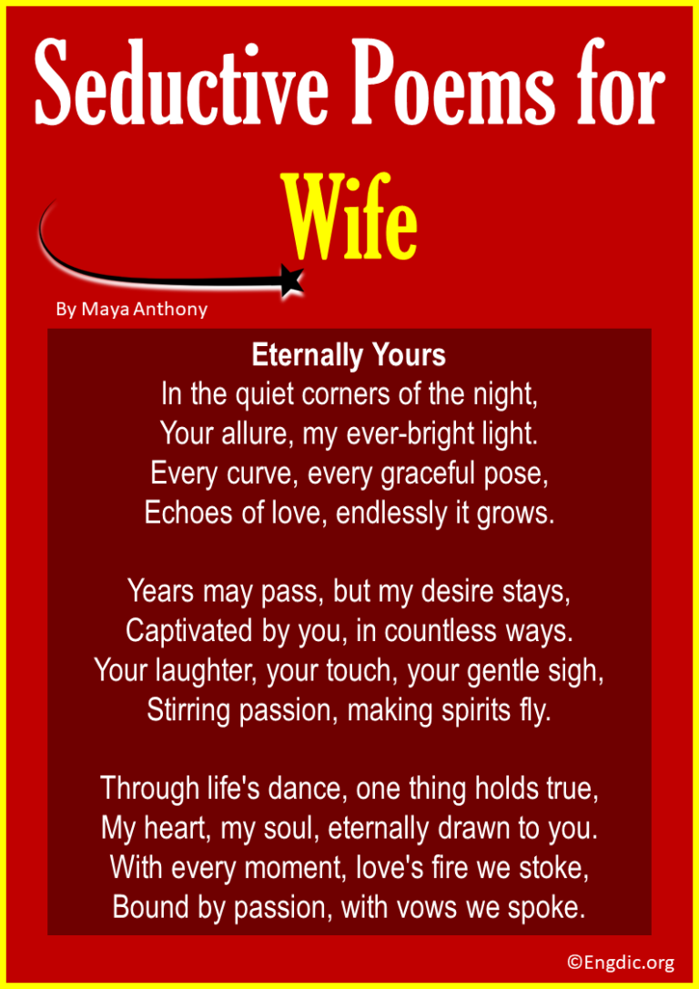55 Best Seductive Poems for Your Love (Him/Her, Wife) - EngDic