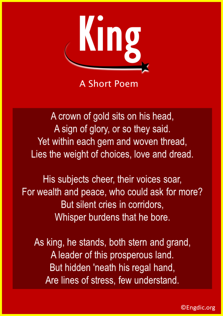 10 Best Short Poems About King Engdic