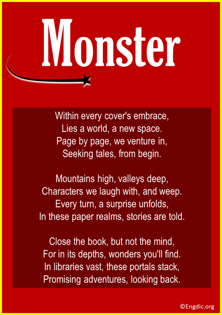 10 Short Poems About Monster - EngDic