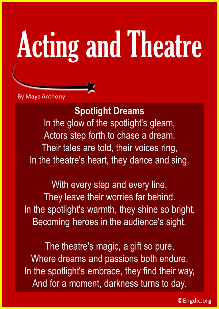 15 Best Poems about Acting, Actors, & Theatre - EngDic