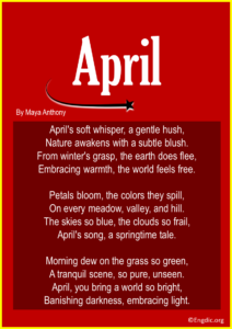 15 Best Short Poems about April Month - EngDic