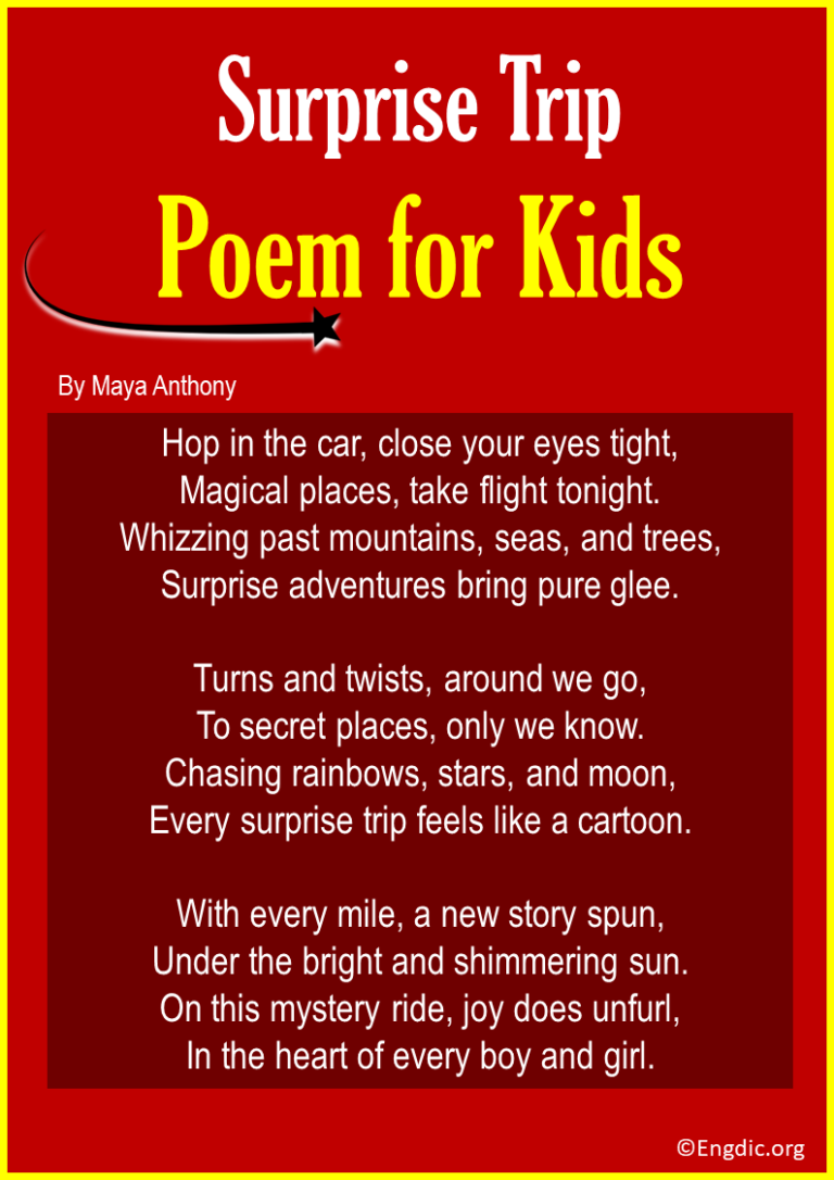 15 Best Poems About Surprise Trip (For Husband, Wife, & Kids) - EngDic