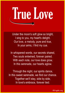 10 Romantic True Love Poems - EngDic