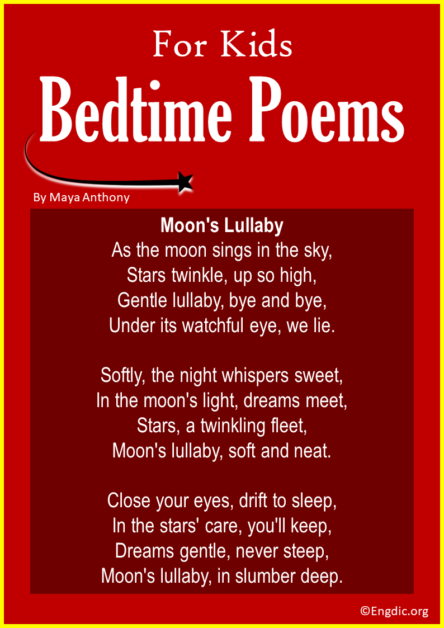 10 Best Bedtime Poems for Kids - EngDic