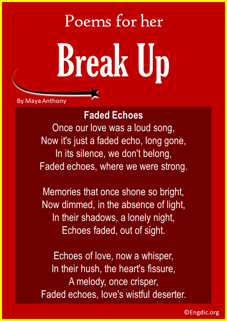 10 Best Break up Poems for Her - EngDic