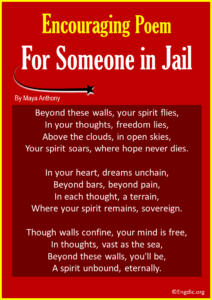 10 Best Encouraging Poems for Someone in Jail - EngDic