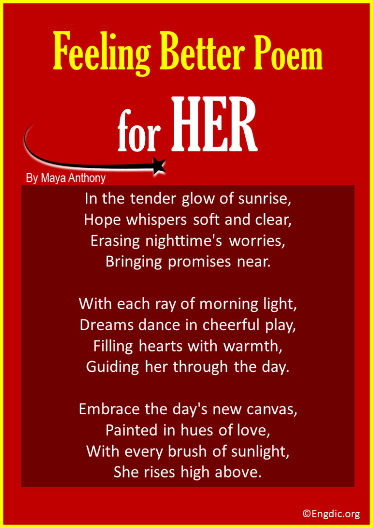 10 Best Feel Better Poems for Her - EngDic
