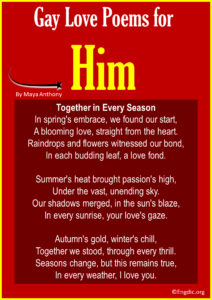 10 Best Gay Love Poems for Him - EngDic